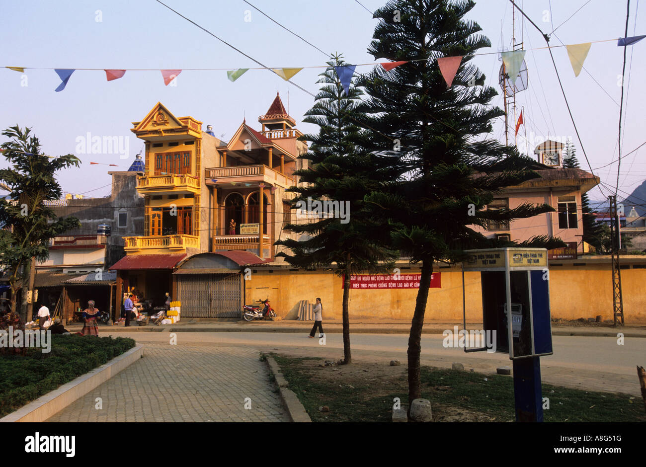 bac ha town vietnam Stock Photo - Alamy