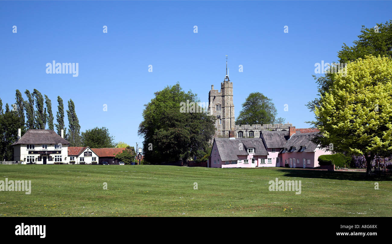 Five Bells pub in the Suffolk village of Cavendish Stock Photo - Alamy