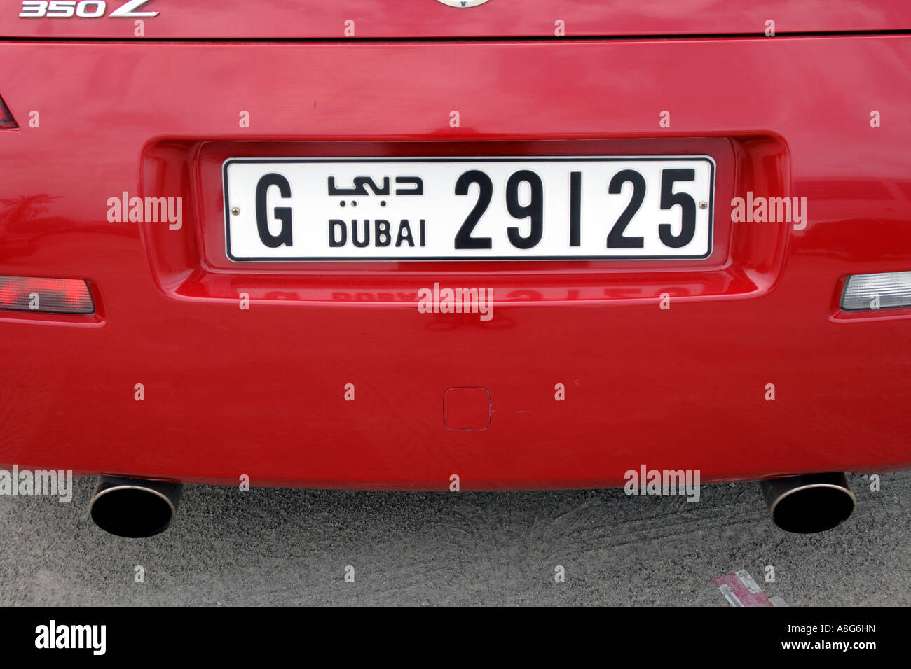 car license plate, Dubai, United Arab Emirates. Photo by Willy Matheisl ...