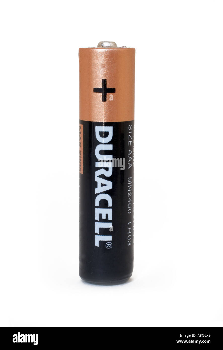Battery On White Background Stock Photo - Alamy