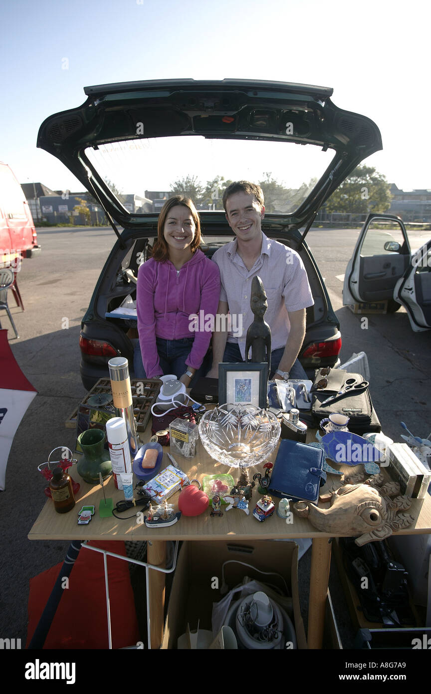 Car boot sale Stock Photo - Alamy