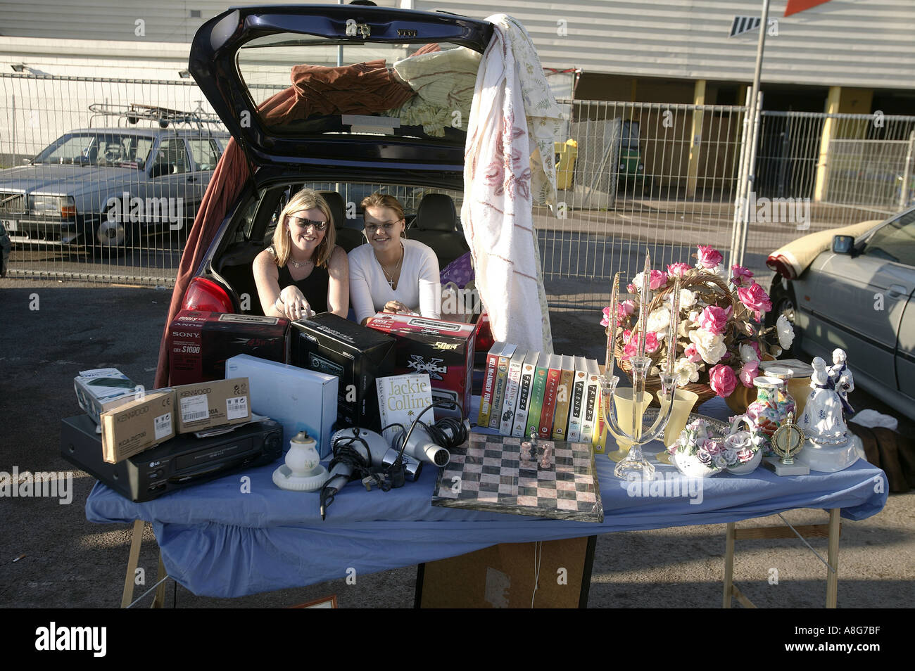 Car boot sale Stock Photo - Alamy