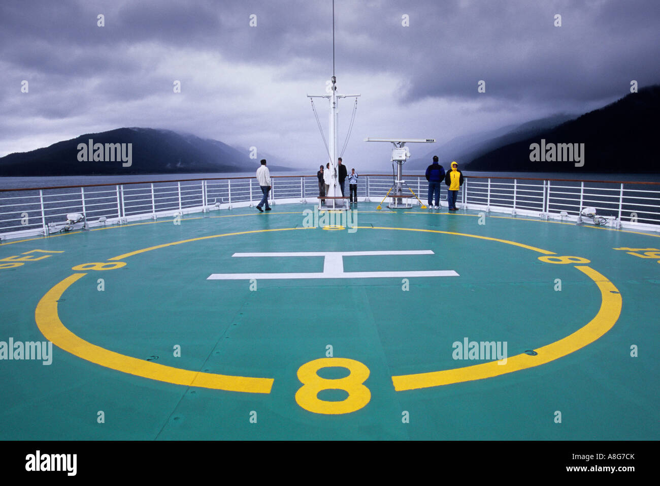 Cruise Ship Helicopter Landing Pad High Resolution Stock Photography ...