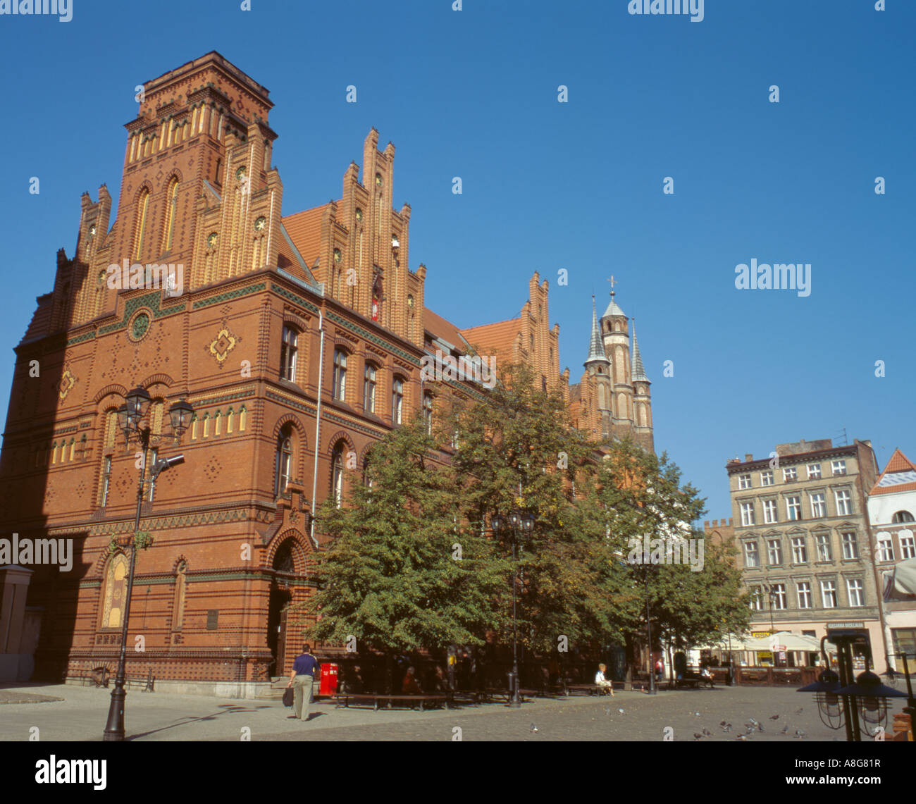 Magnificent Neo-Gothic Post Office building, Rynek Staromiejski (Old ...