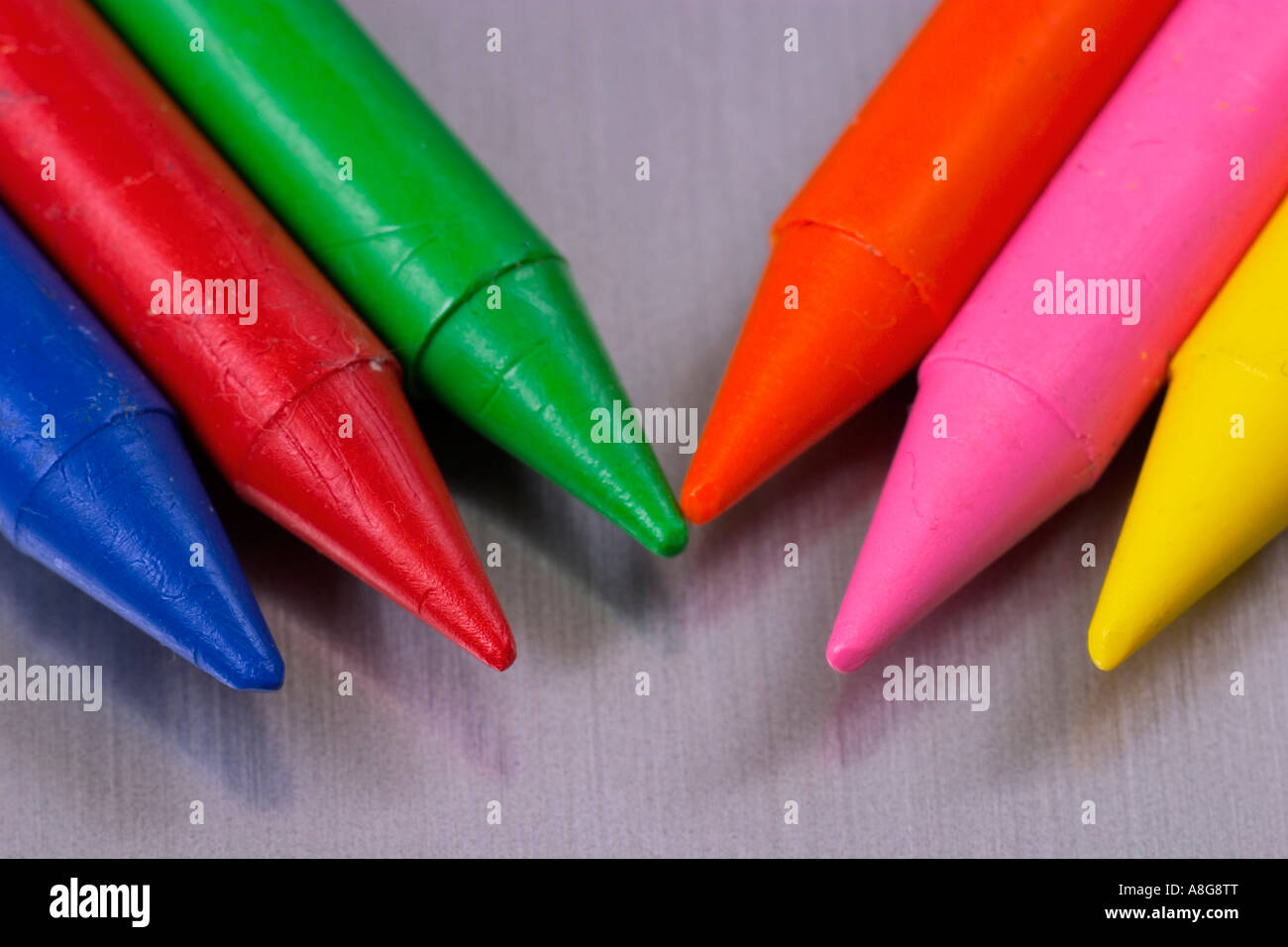 Crayons of different colors Stock Photo - Alamy