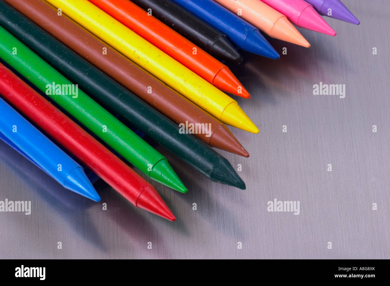 Crayons of different colors Stock Photo - Alamy