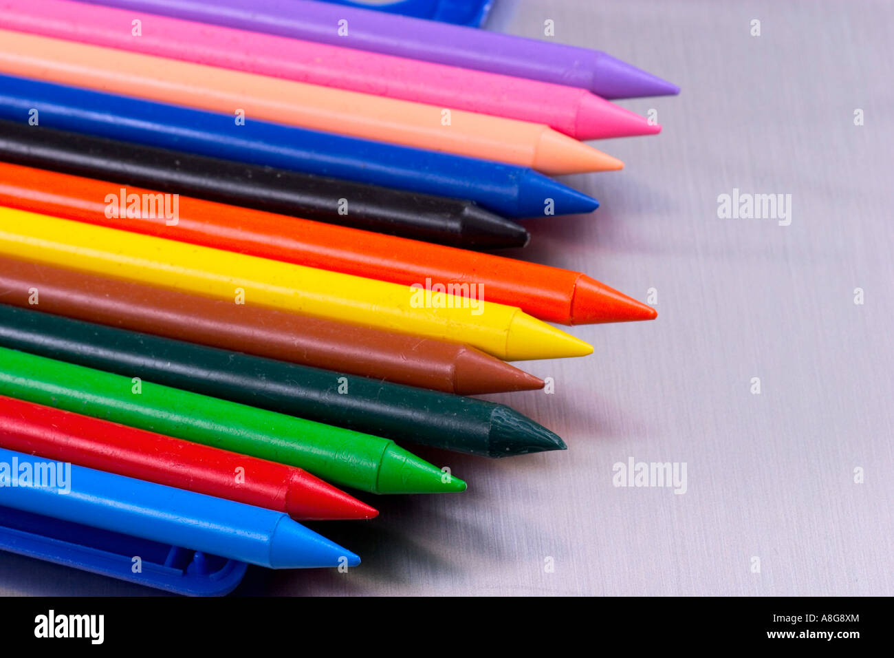 Crayons of different colors Stock Photo - Alamy