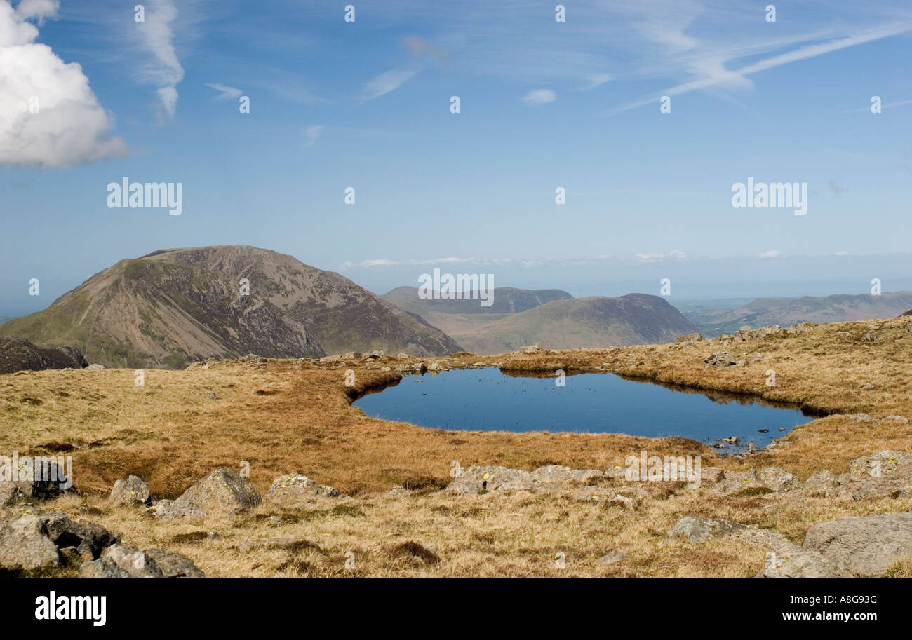 Pond on high fell in the Lake District Stock Photo - Alamy