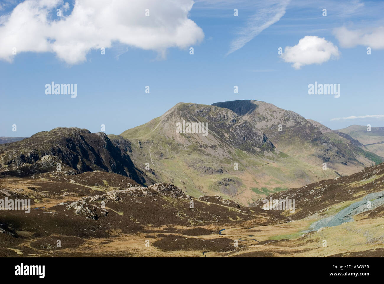 High Crag fell, Lake District Stock Photo - Alamy