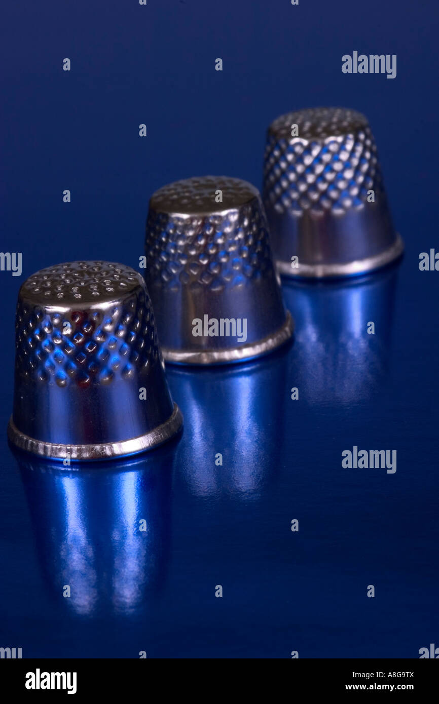 Silver thimble hi-res stock photography and images - Alamy