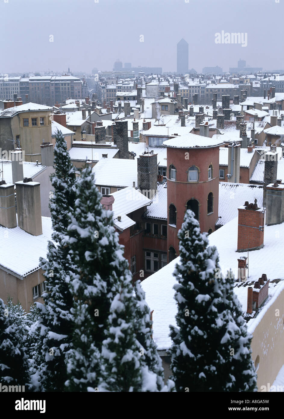 La Tour Rose. Old Lyon Stock Photo - Alamy