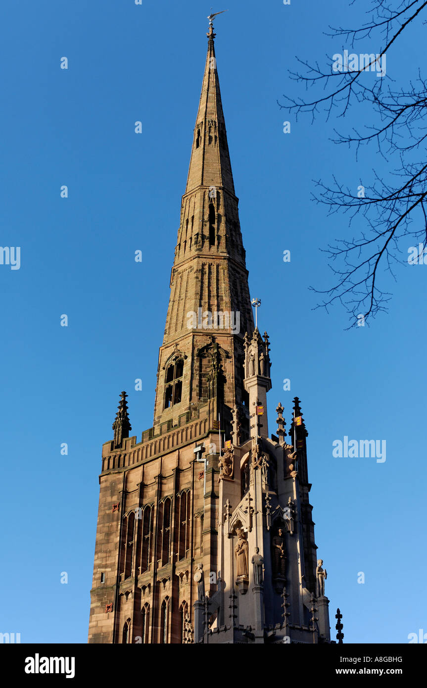 The Tower of the Holy Trinity Church, Coventry Stock Photo - Alamy