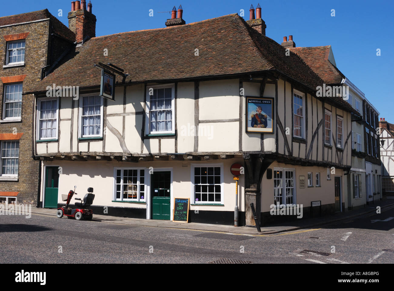 The Village of Sandwich Kent England Stock Photo - Alamy