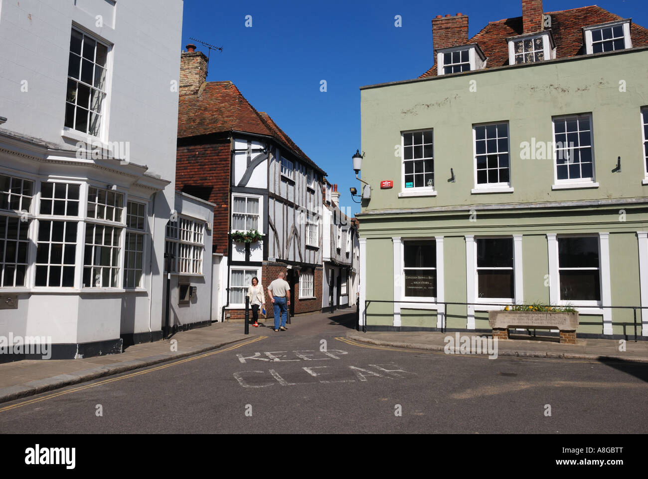 The Village of Sandwich Kent England Stock Photo - Alamy