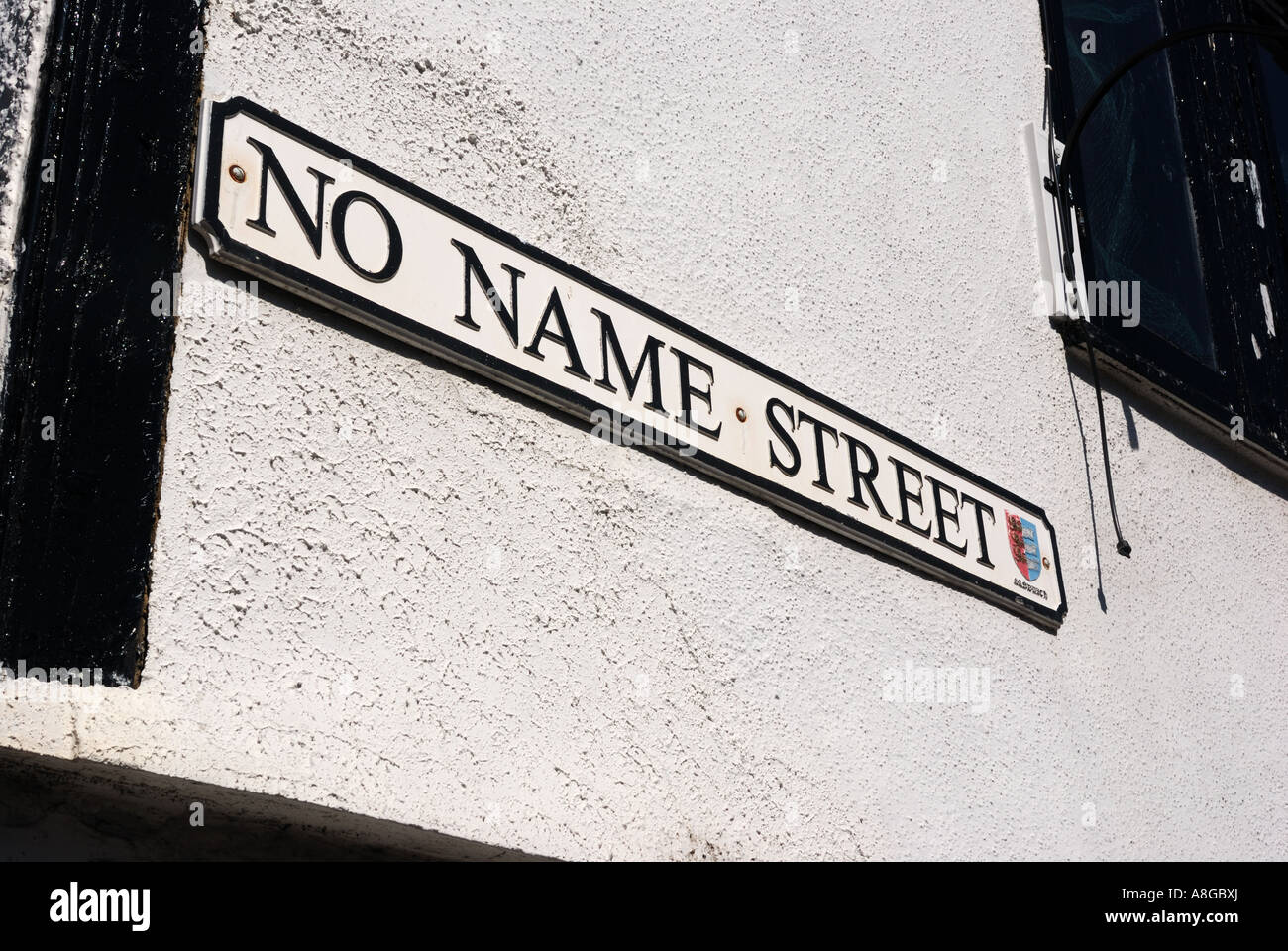no name street The Village of Sandwich Kent England Stock Photo - Alamy