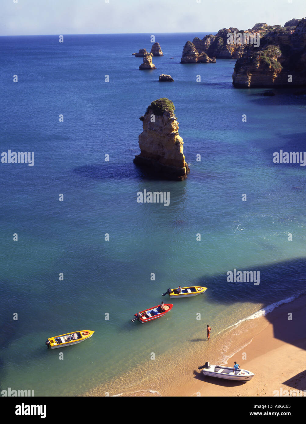 Portugal Lagos cliffs Stock Photo - Alamy