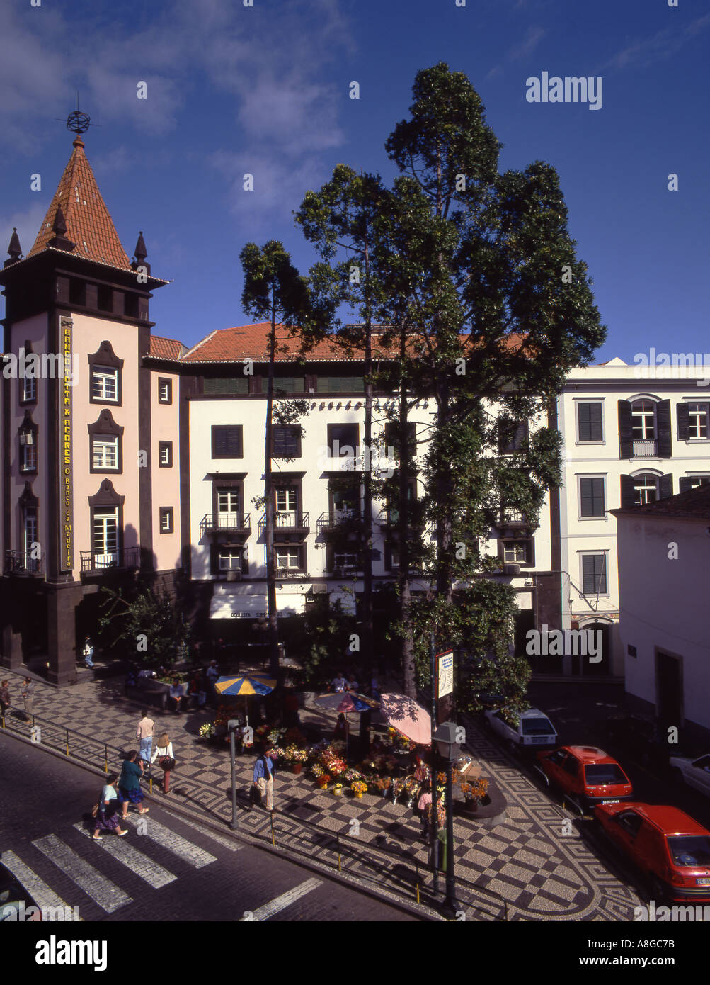 Portugal Madeira Funchal street scene Stock Photo - Alamy