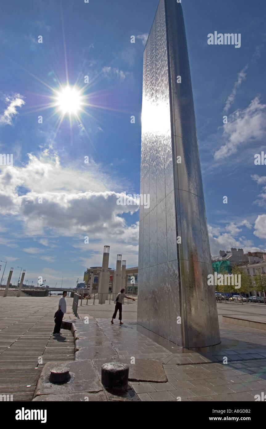 Water Tower Sculpture, Cardiff Bay, Cardiff, Wales, UK Stock Photo - Alamy