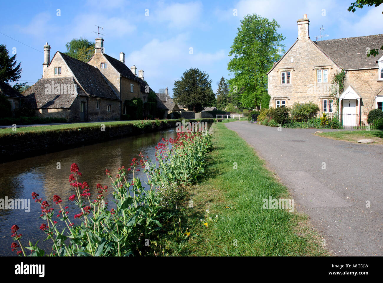 Lower Slaughter, Gloucestershire, England, UK Stock Photo - Alamy