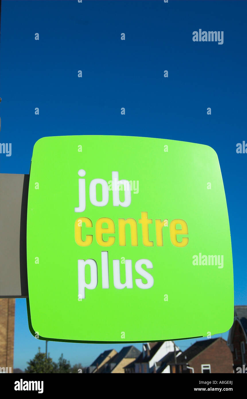 Jobcentre Plus sign Stock Photo - Alamy
