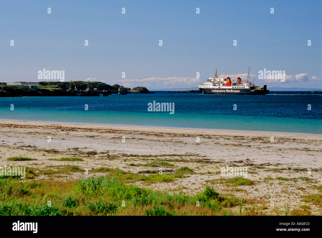 Port Ellen and Isle of Arran Ferry Islay Western Isles Stock Photo - Alamy