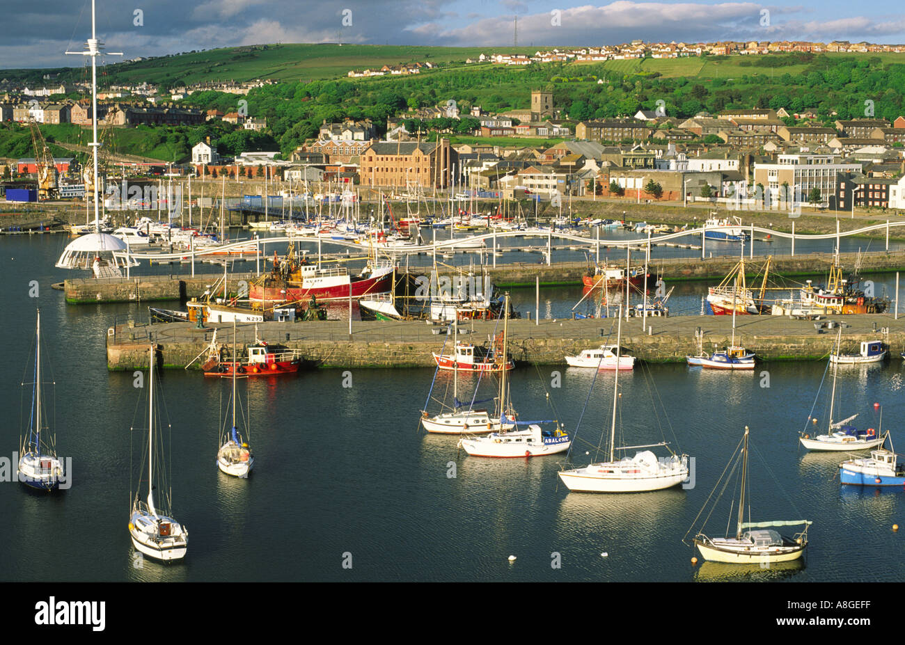 Whitehaven Harbour Cumbria England High Resolution Stock Photography ...
