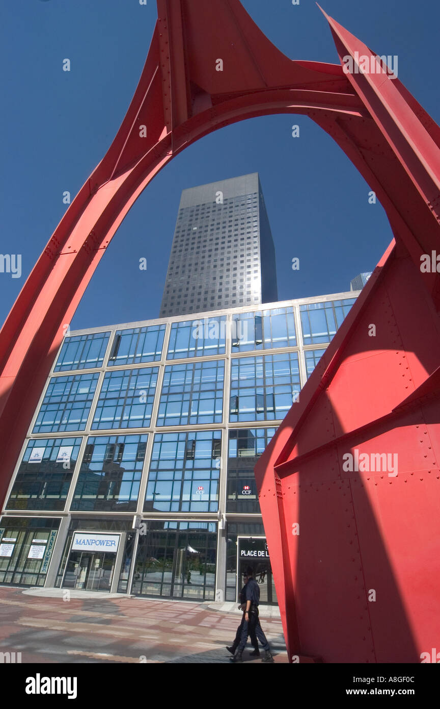 skyscraper la defence paris france Stock Photo - Alamy