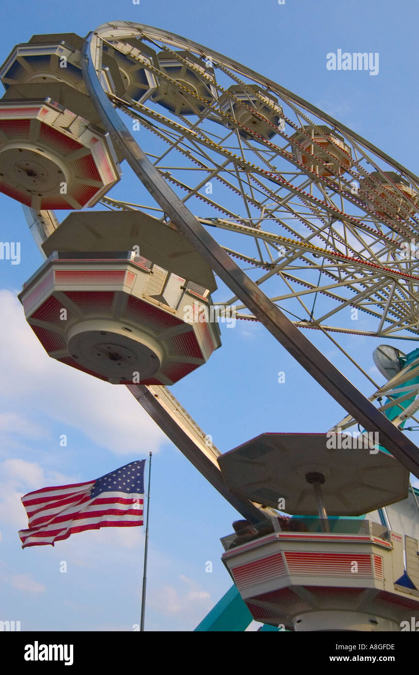 Carnival ferris wheel in motion Stock Photo - Alamy