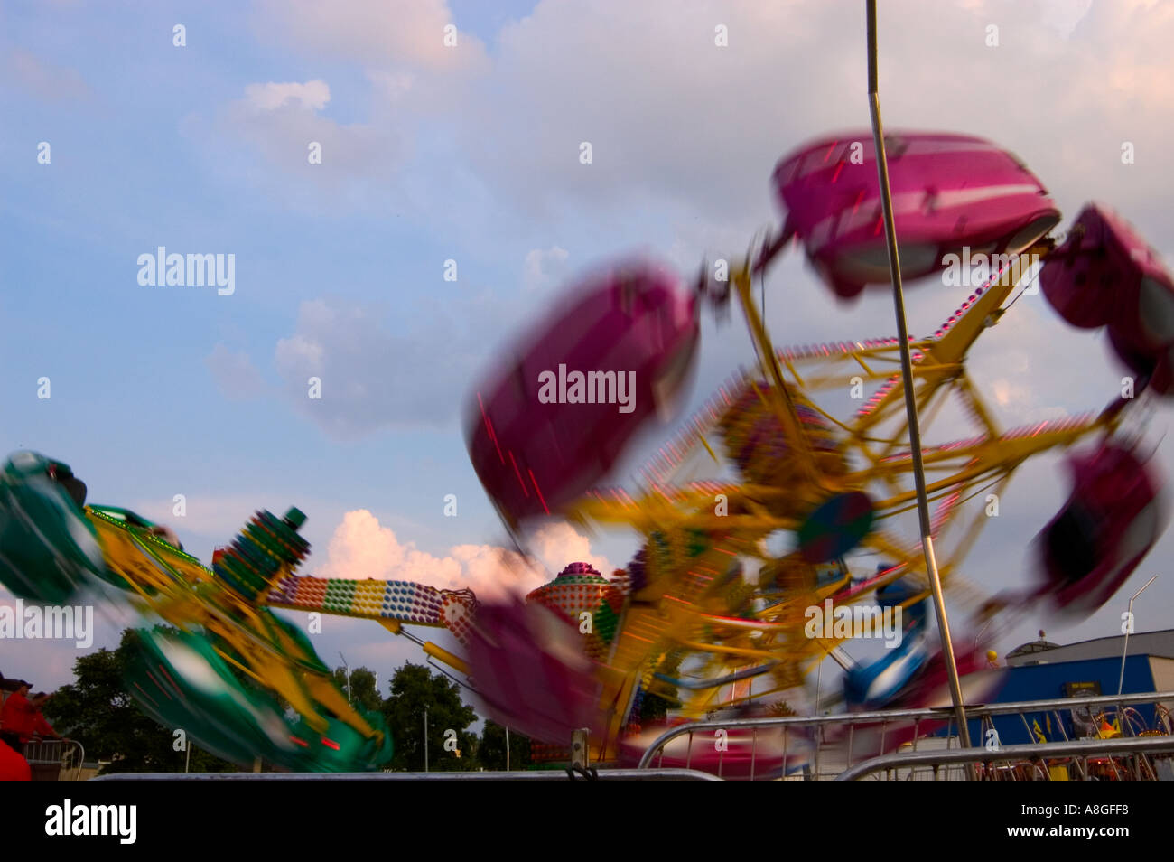 Carnival midway ride in motion hi-res stock photography and images - Alamy