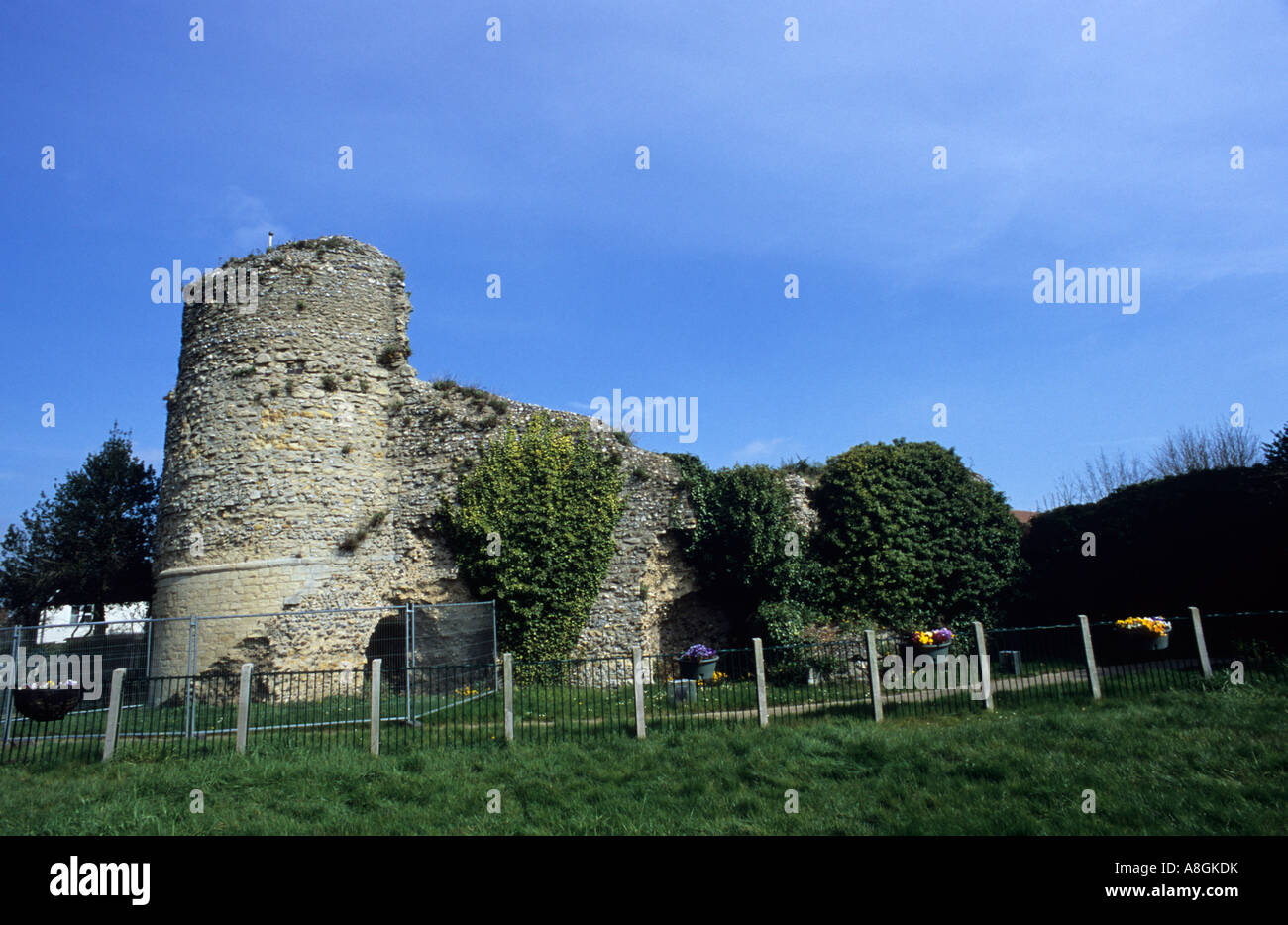 Bigod's Bungay Castle in Suffolk Uk Stock Photo - Alamy