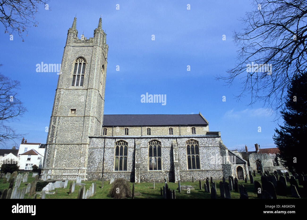 The Church Of St Mary In Bungay in Suffolk Uk Stock Photo - Alamy