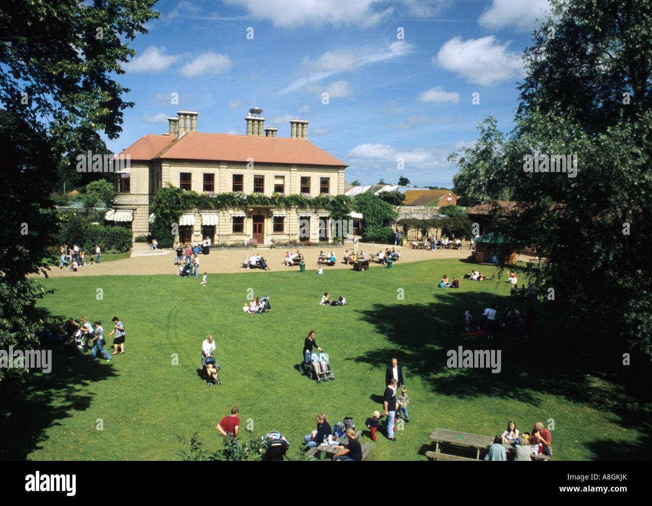 Thrigby Wildlife Gardens At Thrigby Hall,Filby,Great Yarmouth Stock ...