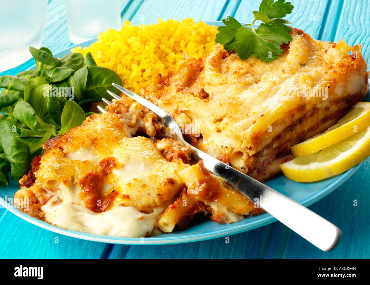 Greek lasagne hi-res stock photography and images - Alamy