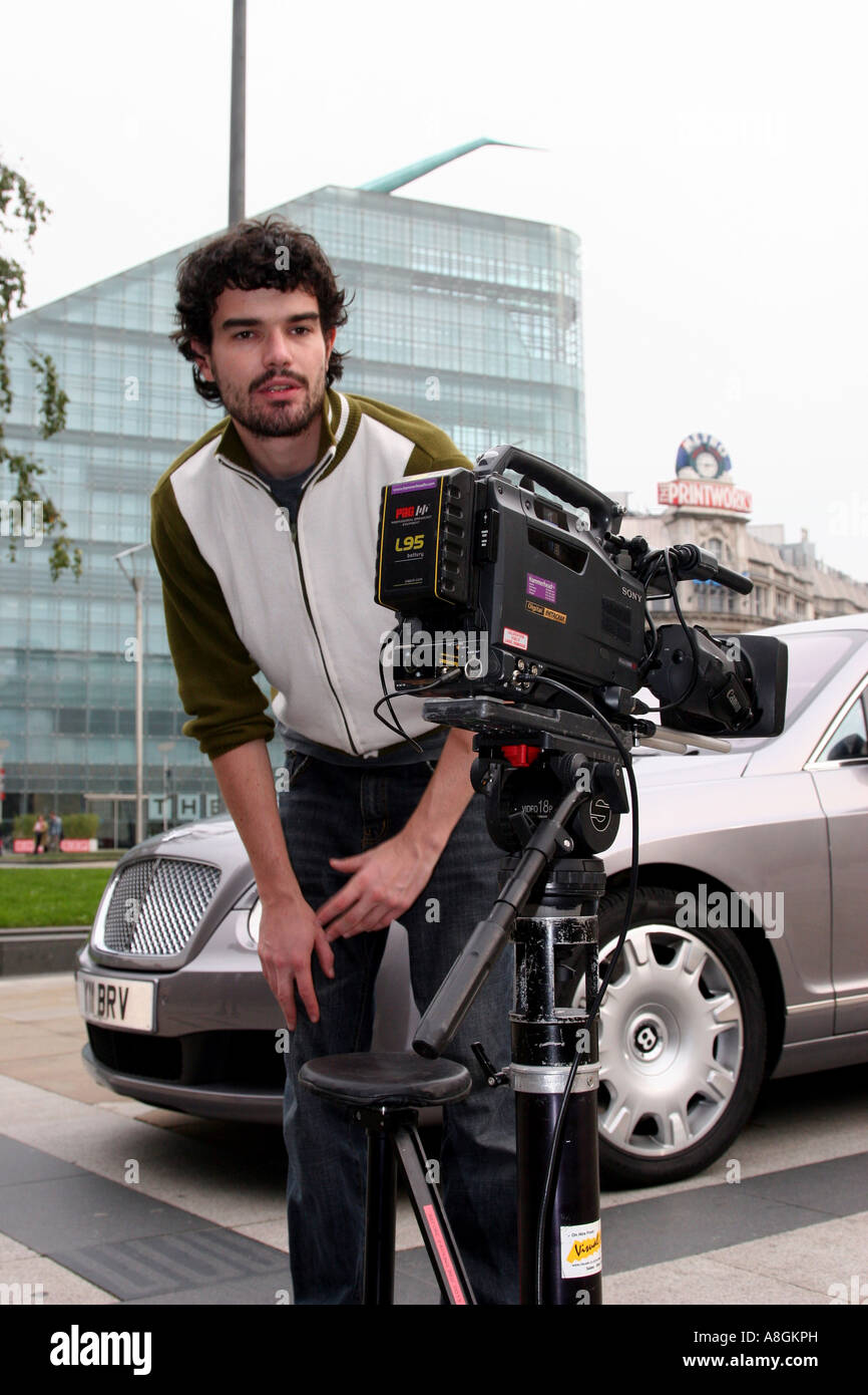 "Making a television commercial Stock Photo - Alamy