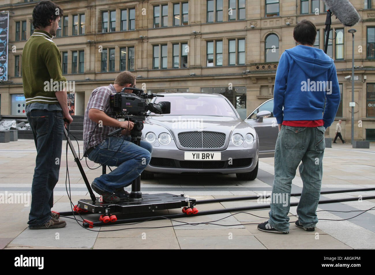 "Making a television commercial Stock Photo - Alamy