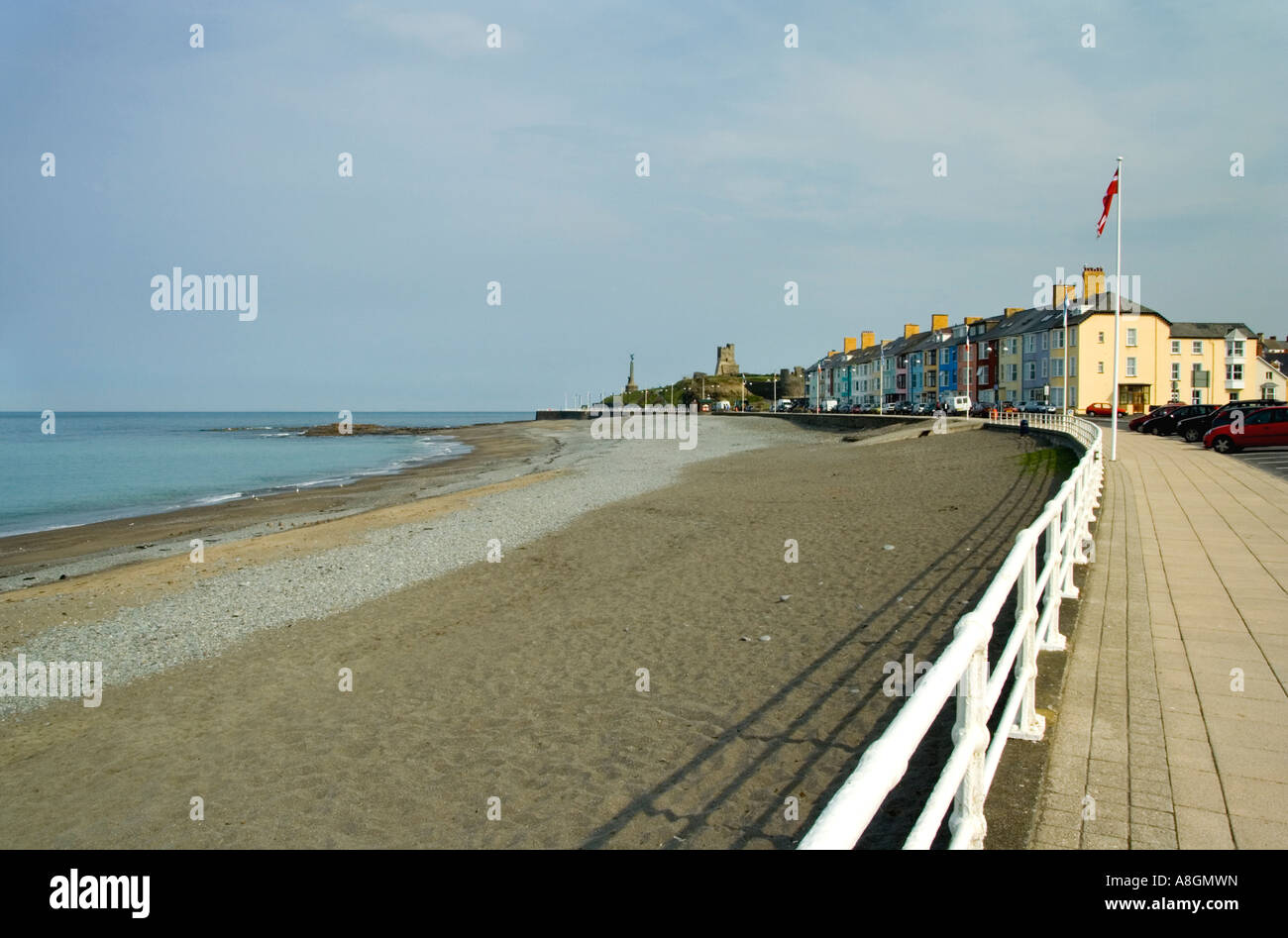 Aberystwyth Beach and Promenade, Wales, UK Stock Photo - Alamy