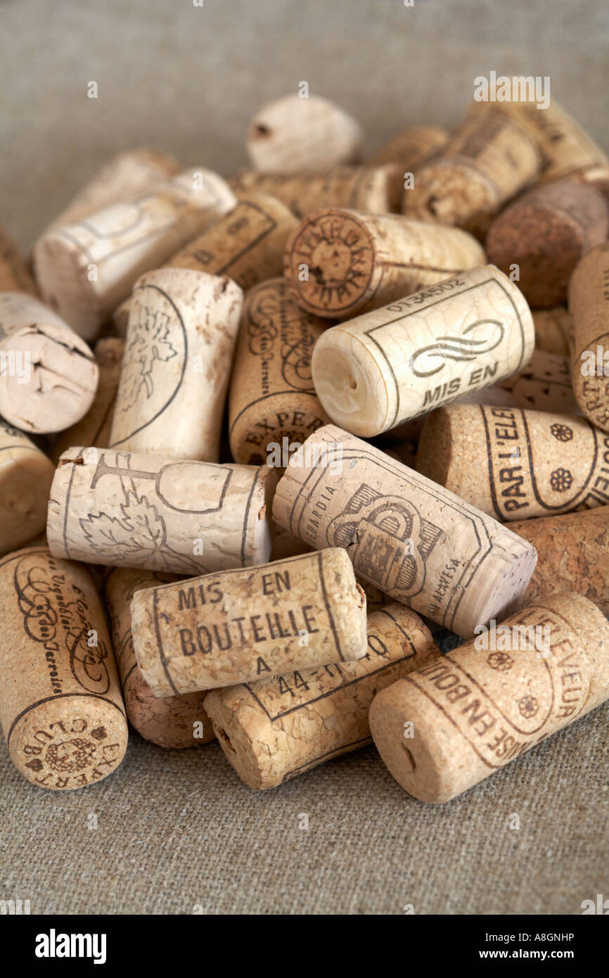 Wine Bottle Cork Corks Stock Photo - Alamy