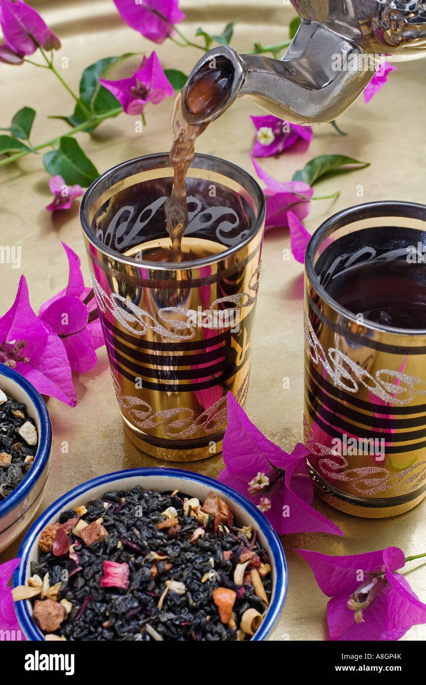 teapot tea Morocco Stock Photo - Alamy