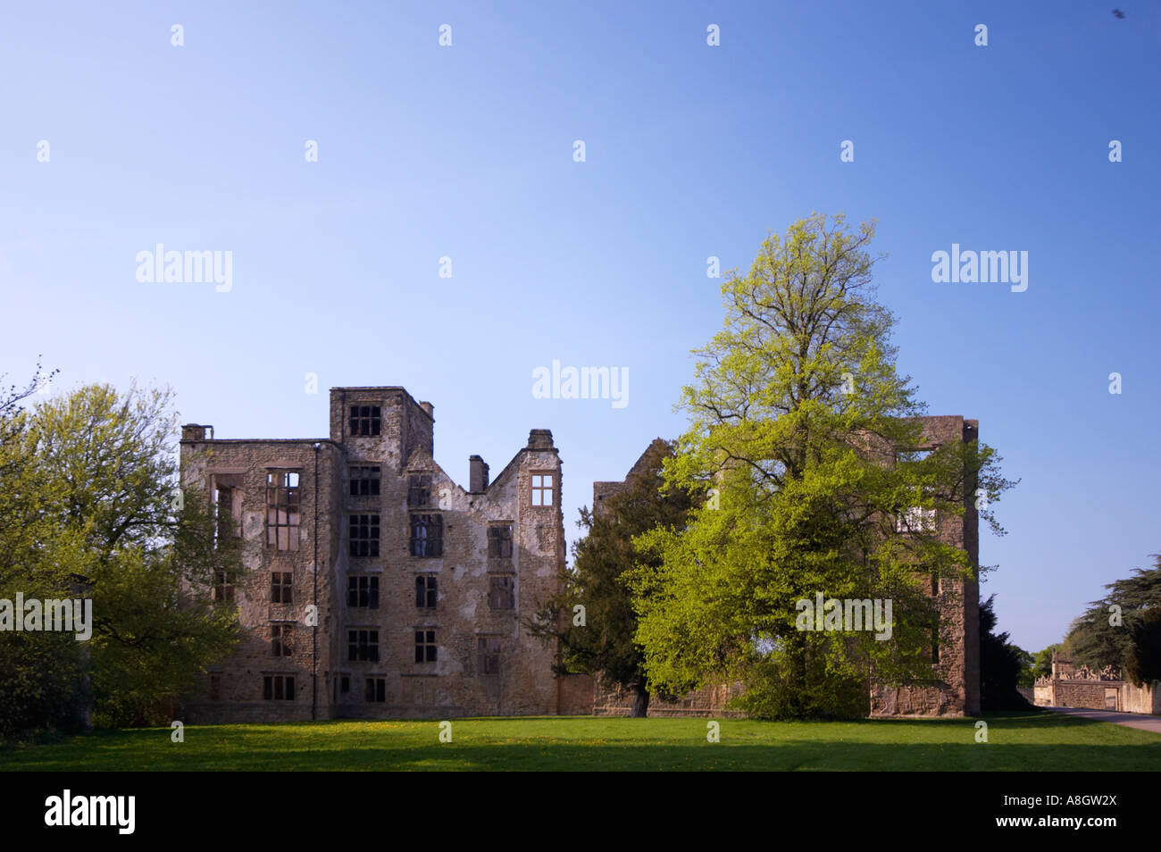 The Old Hall at Hardwick Hall in Derbyshire "Great Britain Stock Photo ...