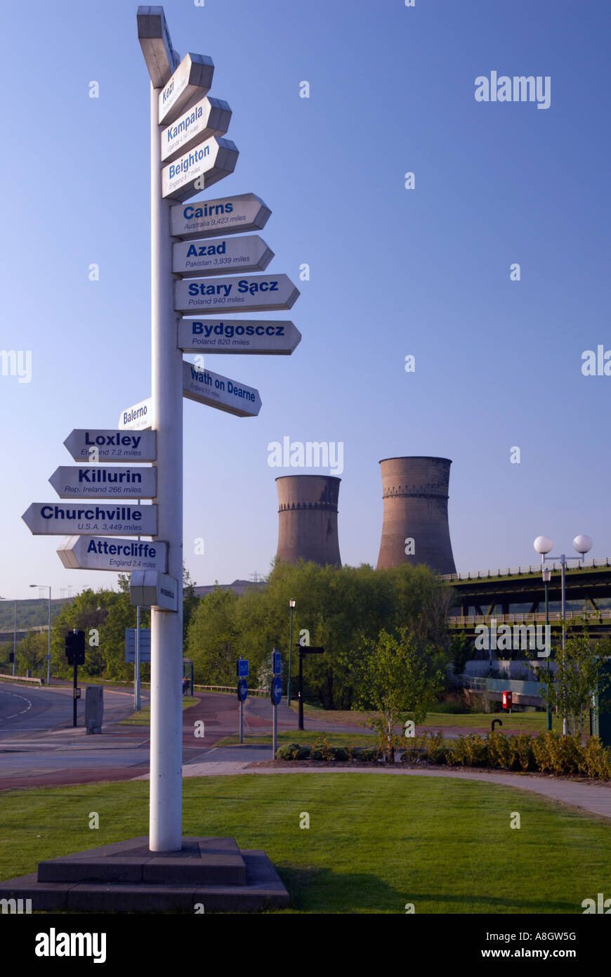World signpost mileage hi-res stock photography and images - Alamy
