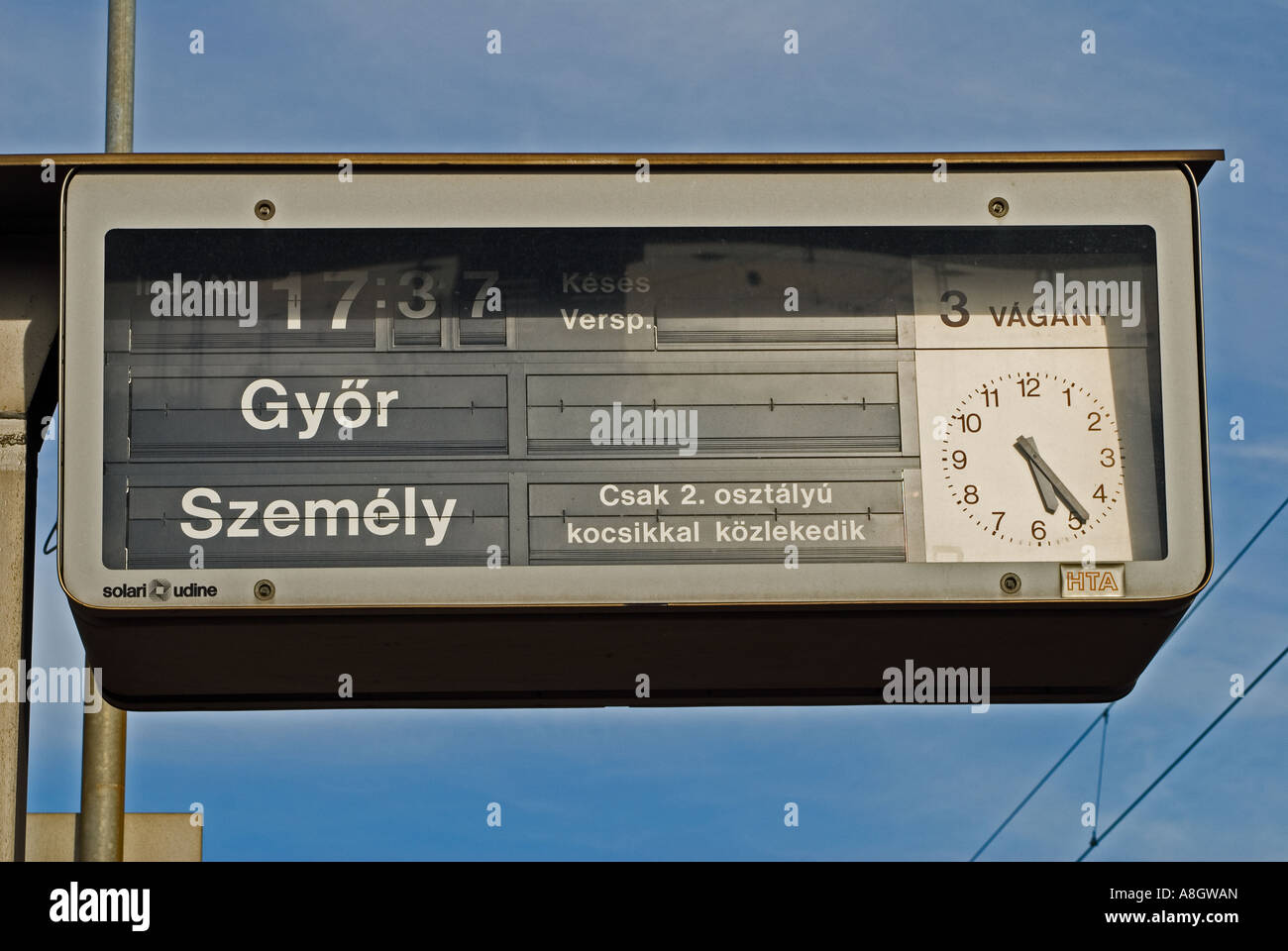 Train indicator board hi-res stock photography and images - Alamy