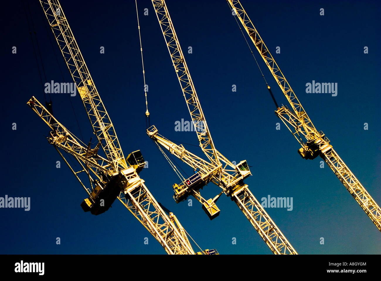 Three metal cranes hi-res stock photography and images - Alamy