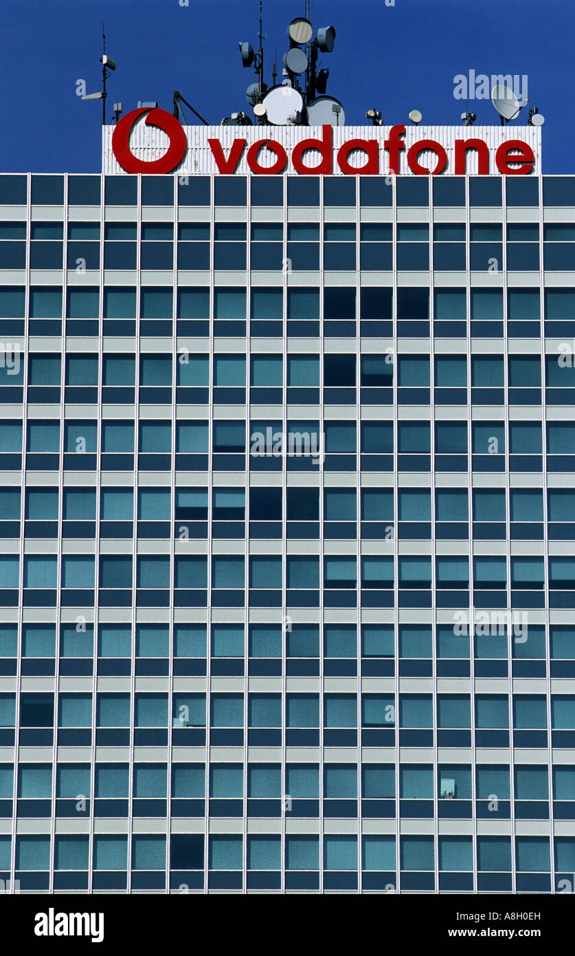Vodafone offices in Dusseldorf, North Rhine-Westphalia, Germany Stock ...