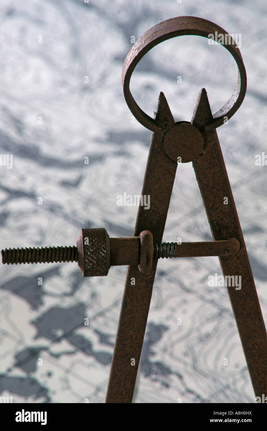 Plotting compass hi-res stock photography and images - Alamy