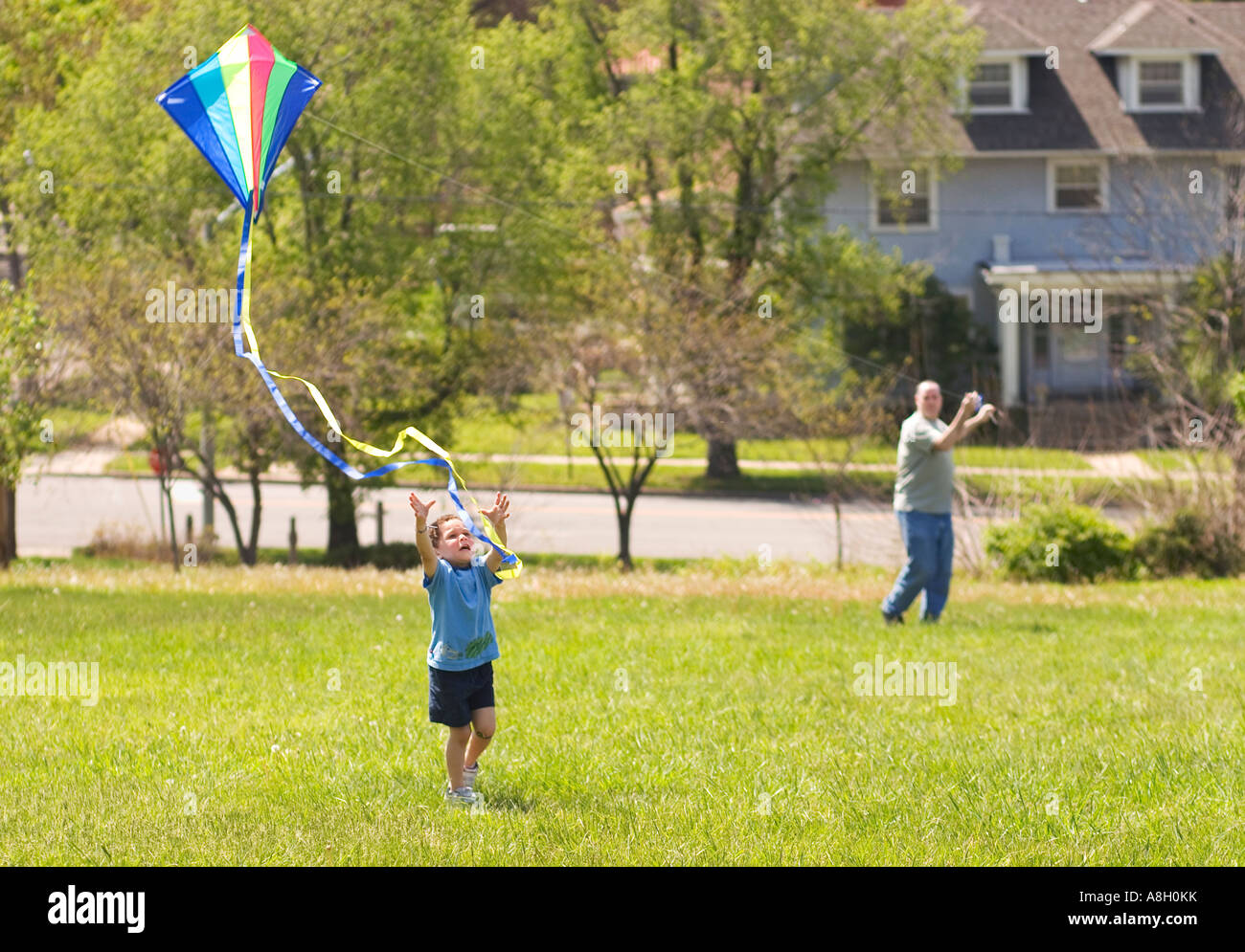 Father young son share hi-res stock photography and images - Alamy