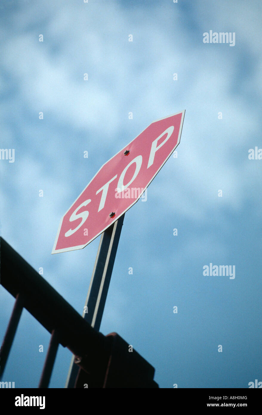 stop sign sky Stock Photo - Alamy