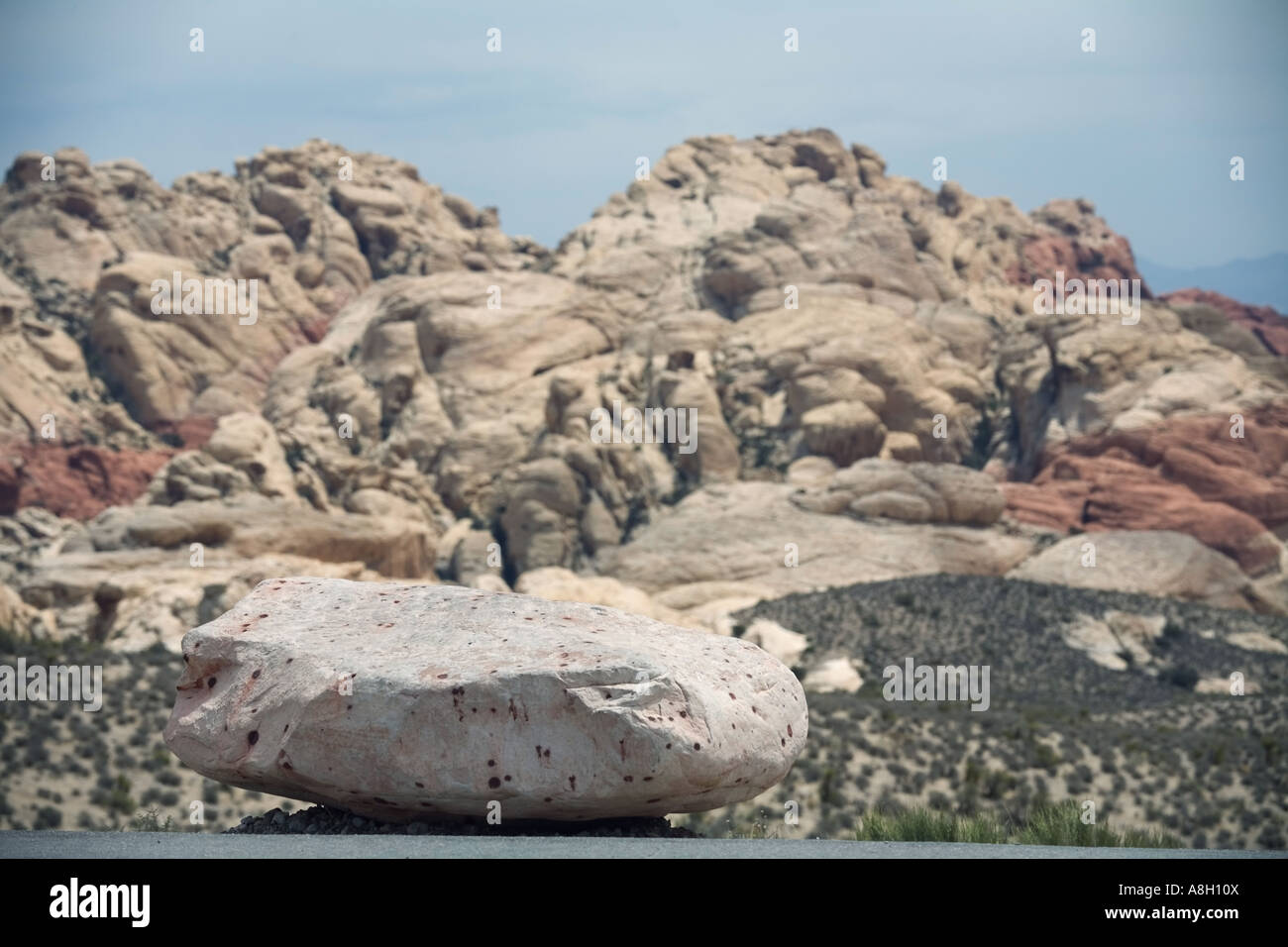 Boulder and out crop Red Rocks Canyon NV Stock Photo - Alamy