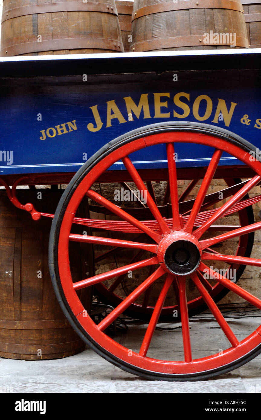 Ireland, Dublin, Old Jameson Distillery, cart Stock Photo - Alamy
