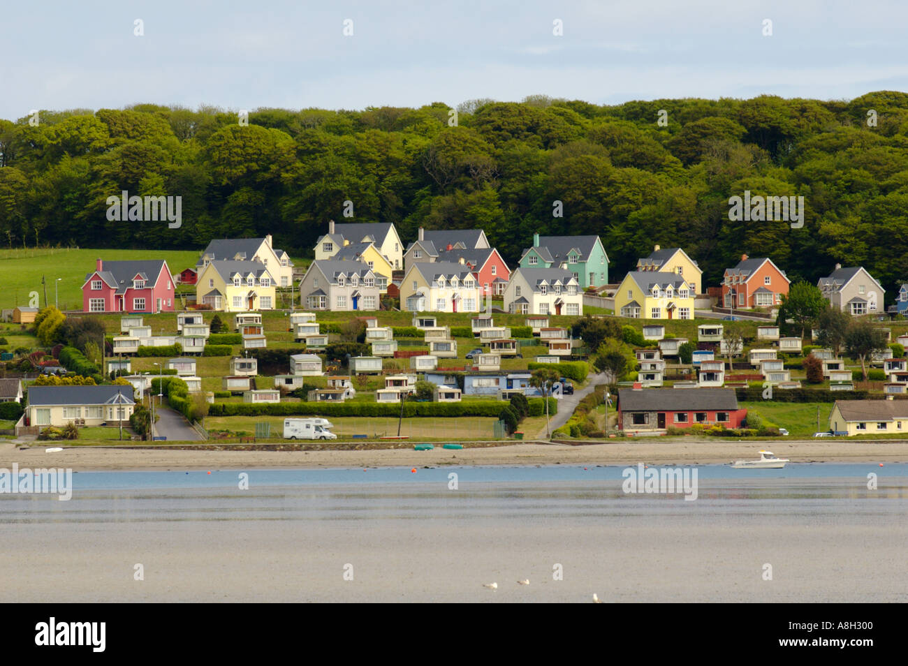 Ireland, County Cork, Riverside village Stock Photo - Alamy