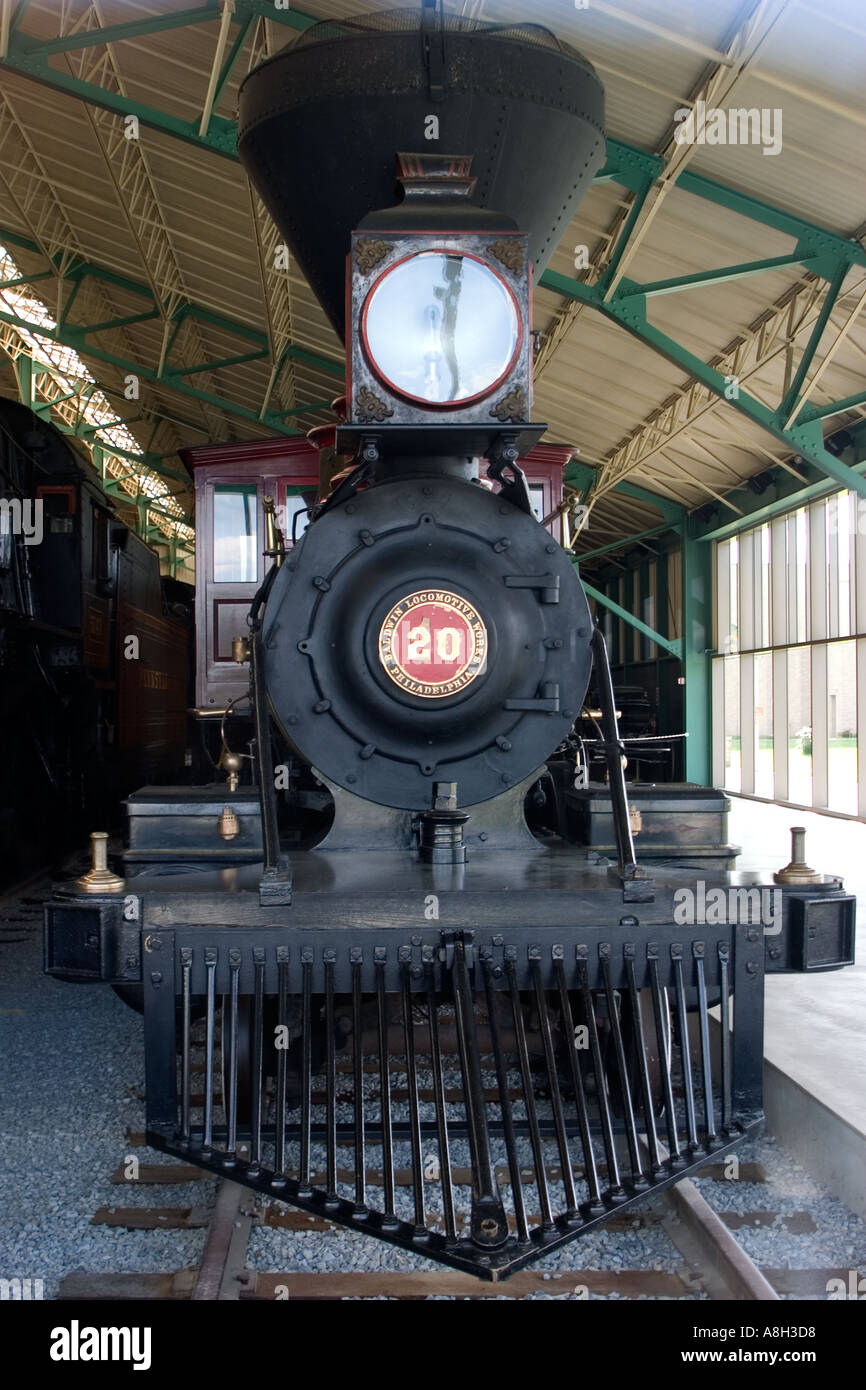 Front of Vintage Steam Engine Museum of Railroad History Strasburg ...